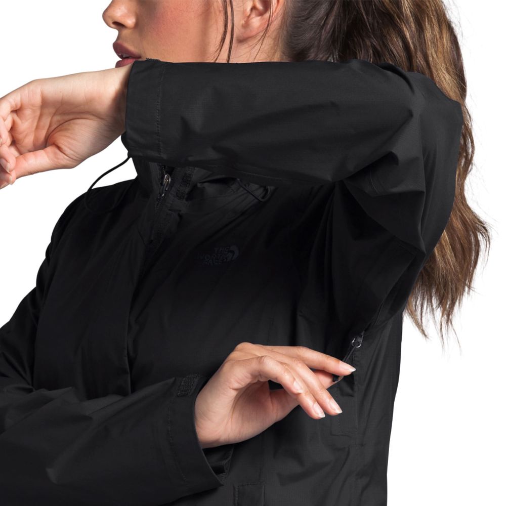 Compra Chaqueta Venture 2 Impermeable Negra Mujer The North Face en ...